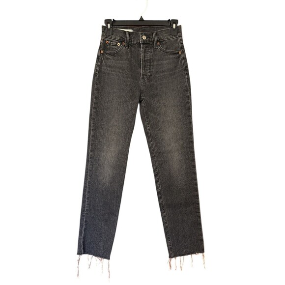 GAP | Jeans | Gap Jeans High Rise Cheeky Straight 240r Gray Faded Black ...